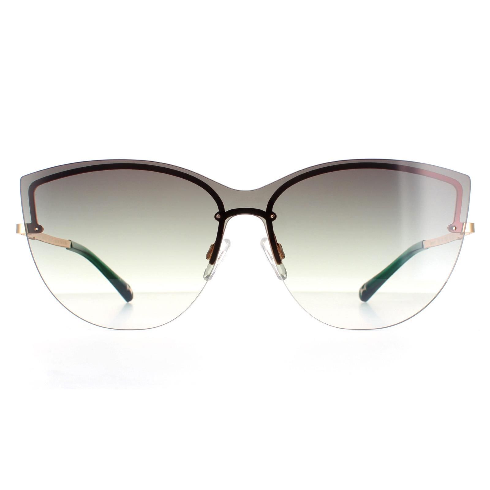 Ted Baker Rimless Womens Gold Green Gradient TB1614 Sammy