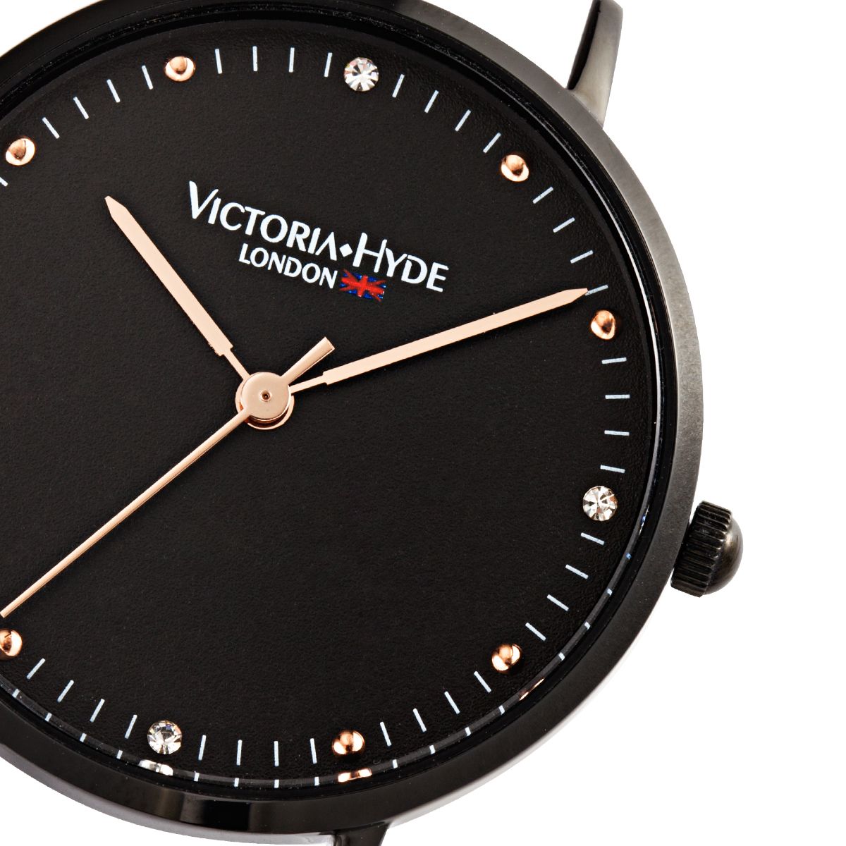 VICTORIA HYDE Watch Metropolitan Crystal Mesh, black