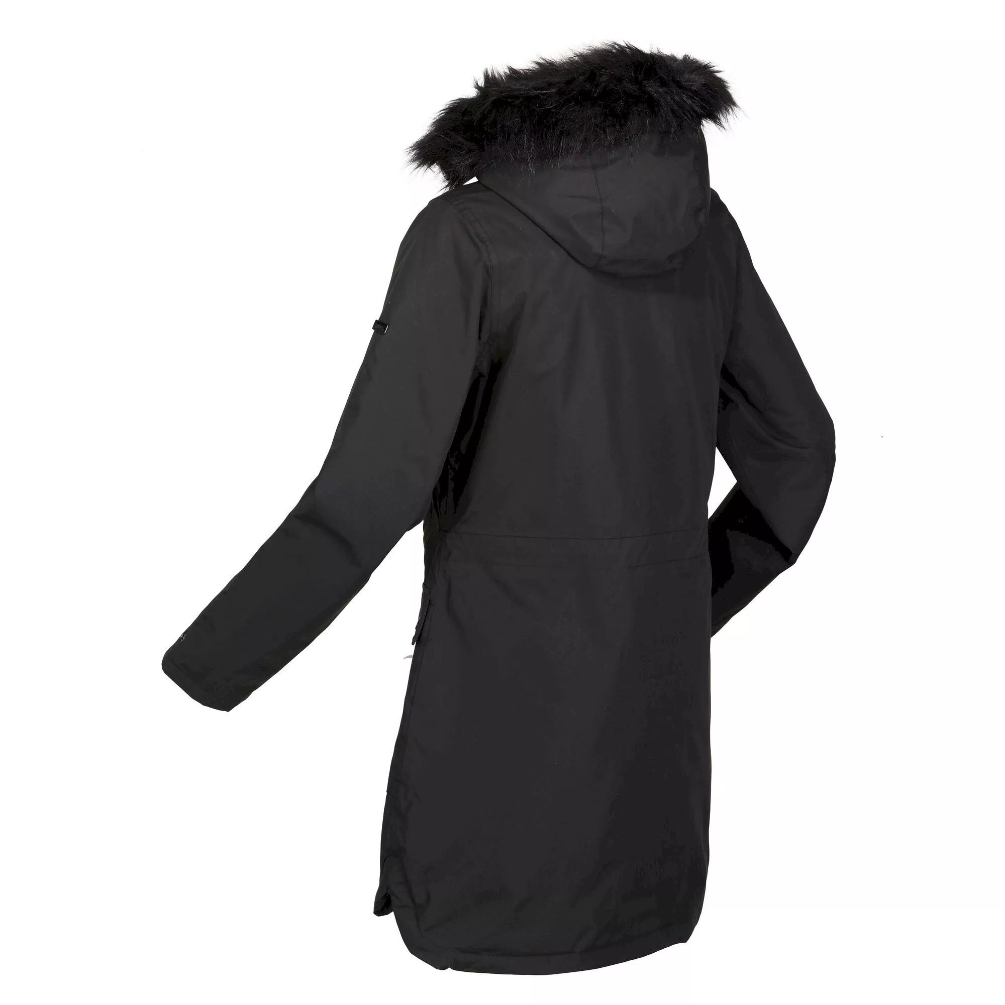 Regatta Womens/Ladies Sabinka Faux Fur Trim Parka (Black)