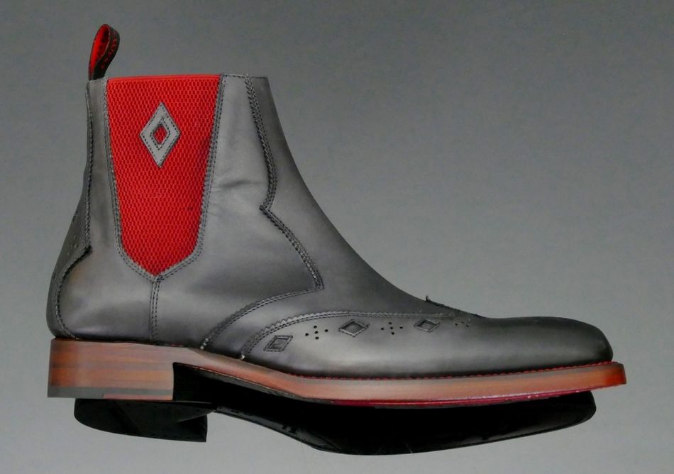 Dexter - 'Scimitar' Wing tip Chelsea boot