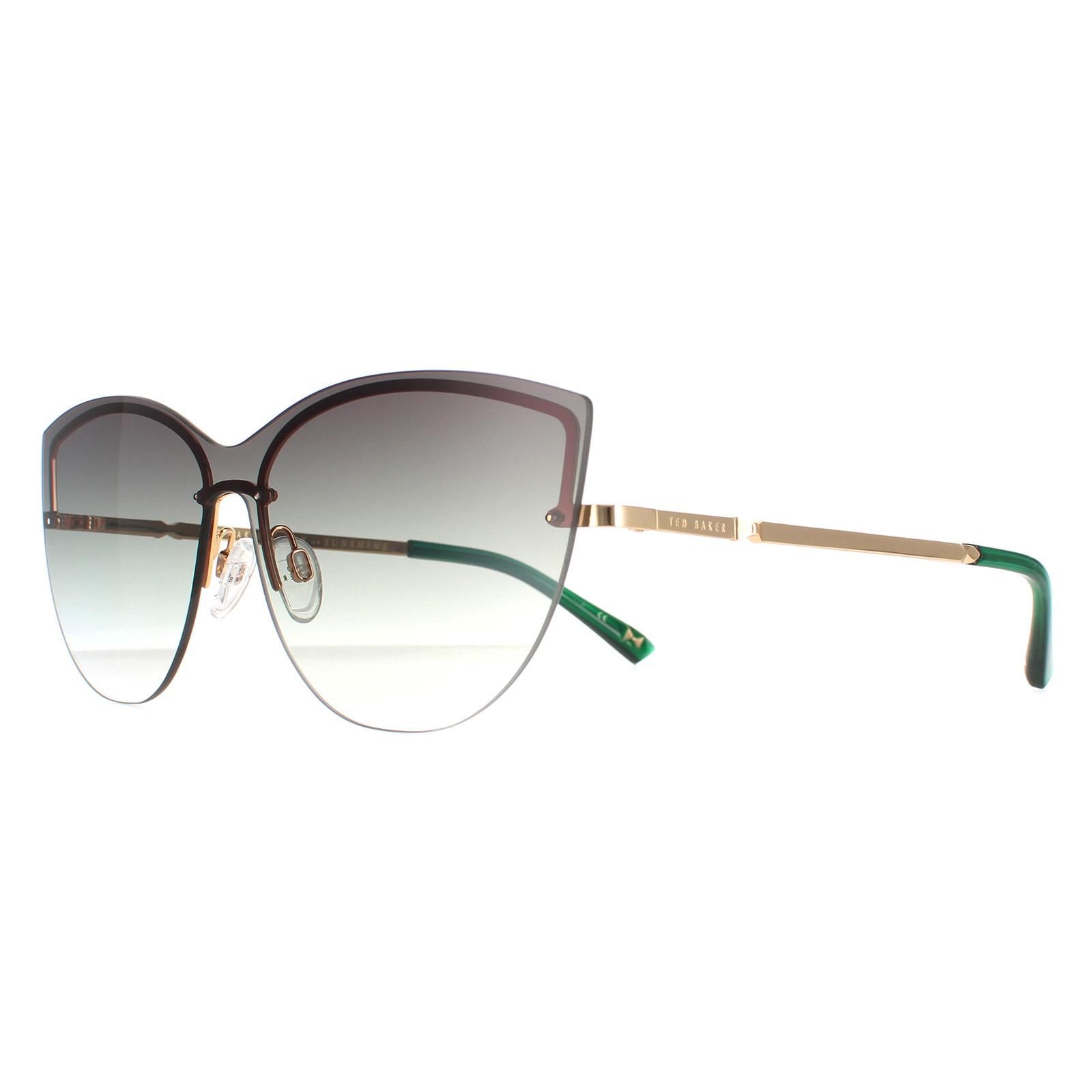 Ted Baker Rimless Womens Gold Green Gradient TB1614 Sammy