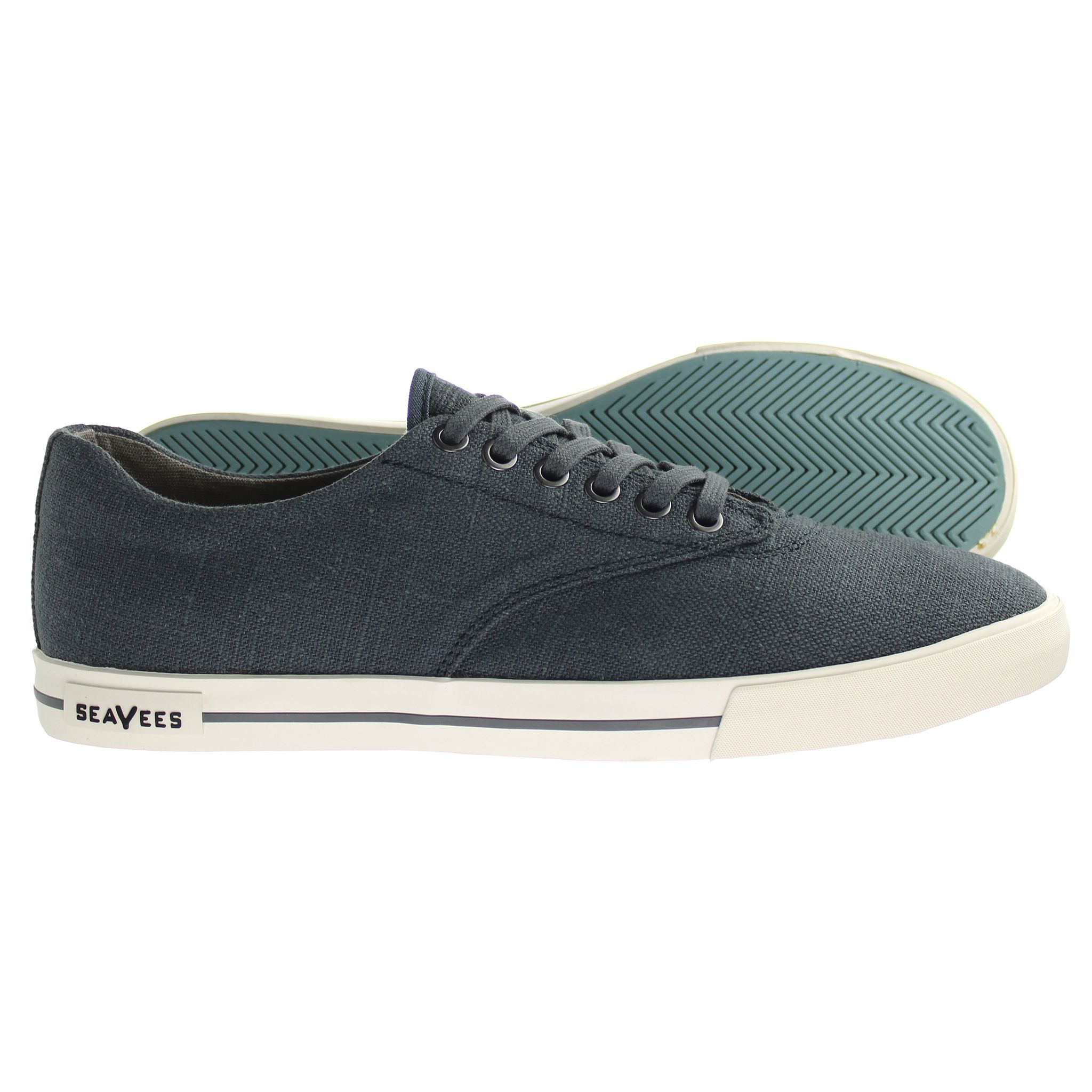 Seavees Hermosa Plimsoll Standard Grey Mens Plimsoll