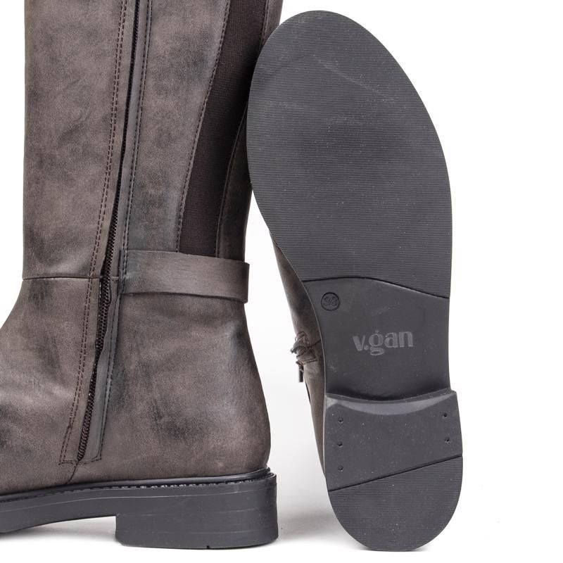 V.gan Vegan Leaf Knee High Boots