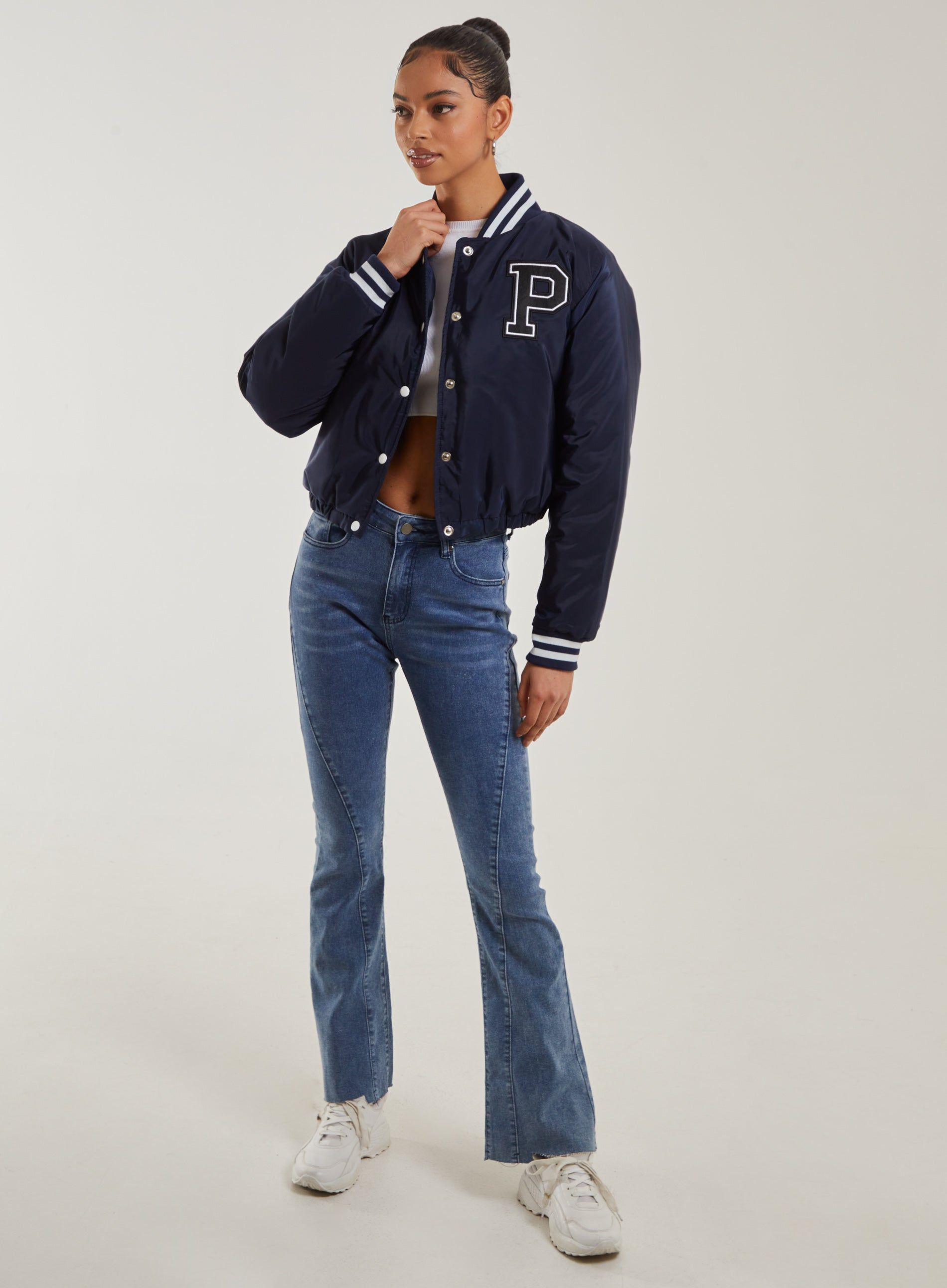 Baseball Cropped Shell Jacket
