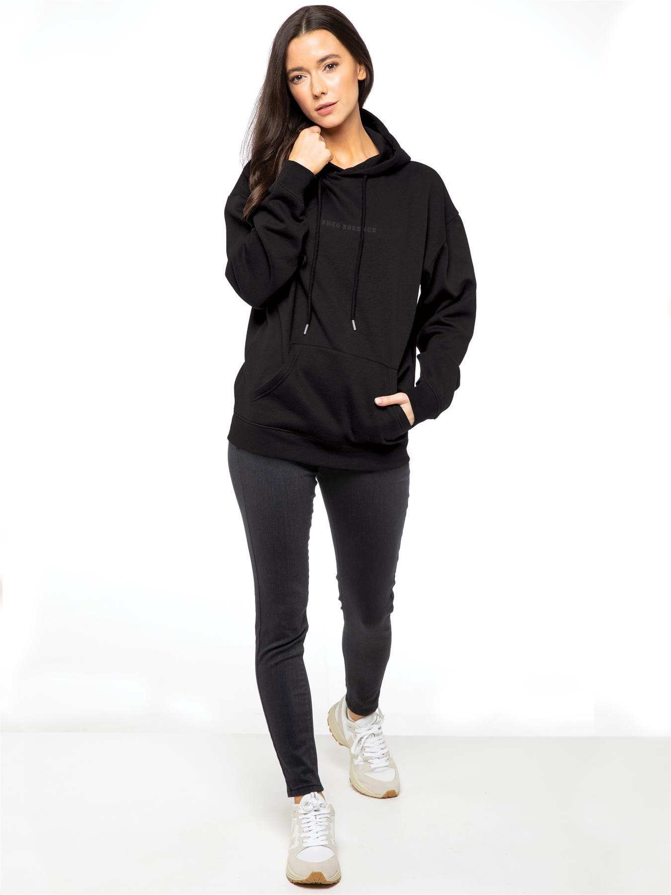 Enzo Ladies Oversized Essential Hoodie