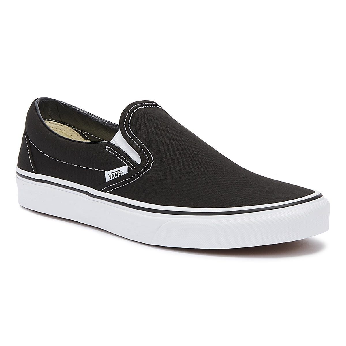Vans Classic Slip on Black Canvas Trainers