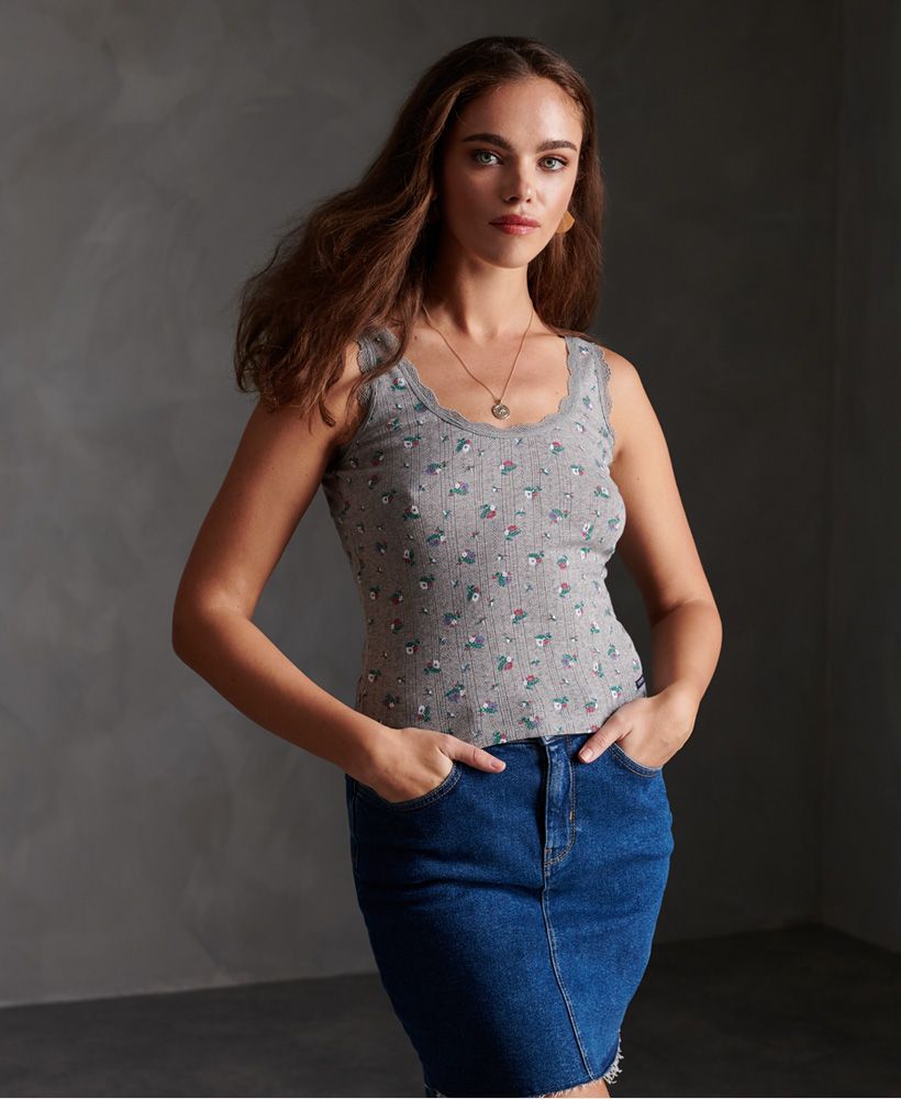 Superdry Essential Pointelle Tank Top