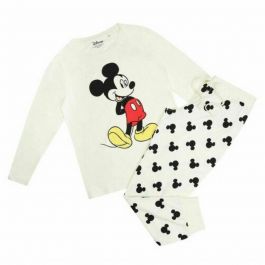 Disney Womens/Ladies Relax Mickey Mouse Long-Sleeved Long Pyjama Set ...