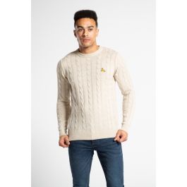 Crew Neck Cable Knit Jumper