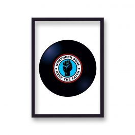 Classic Northern Soul Music Logo Print - Black Frame