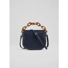 LK Bennett Mini Moll Shoulder Bag, Midnight