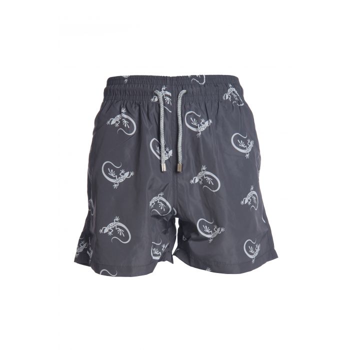 Men's Grey Gecko Swim Shorts