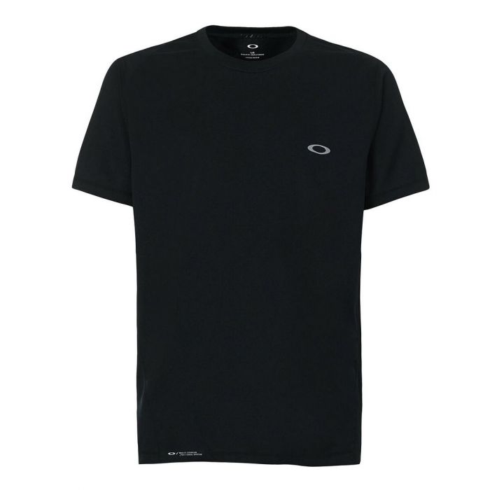 Oakley Graphic Logo Short Sleeve Crew Neck Black Mens Plain T-Shirt ...
