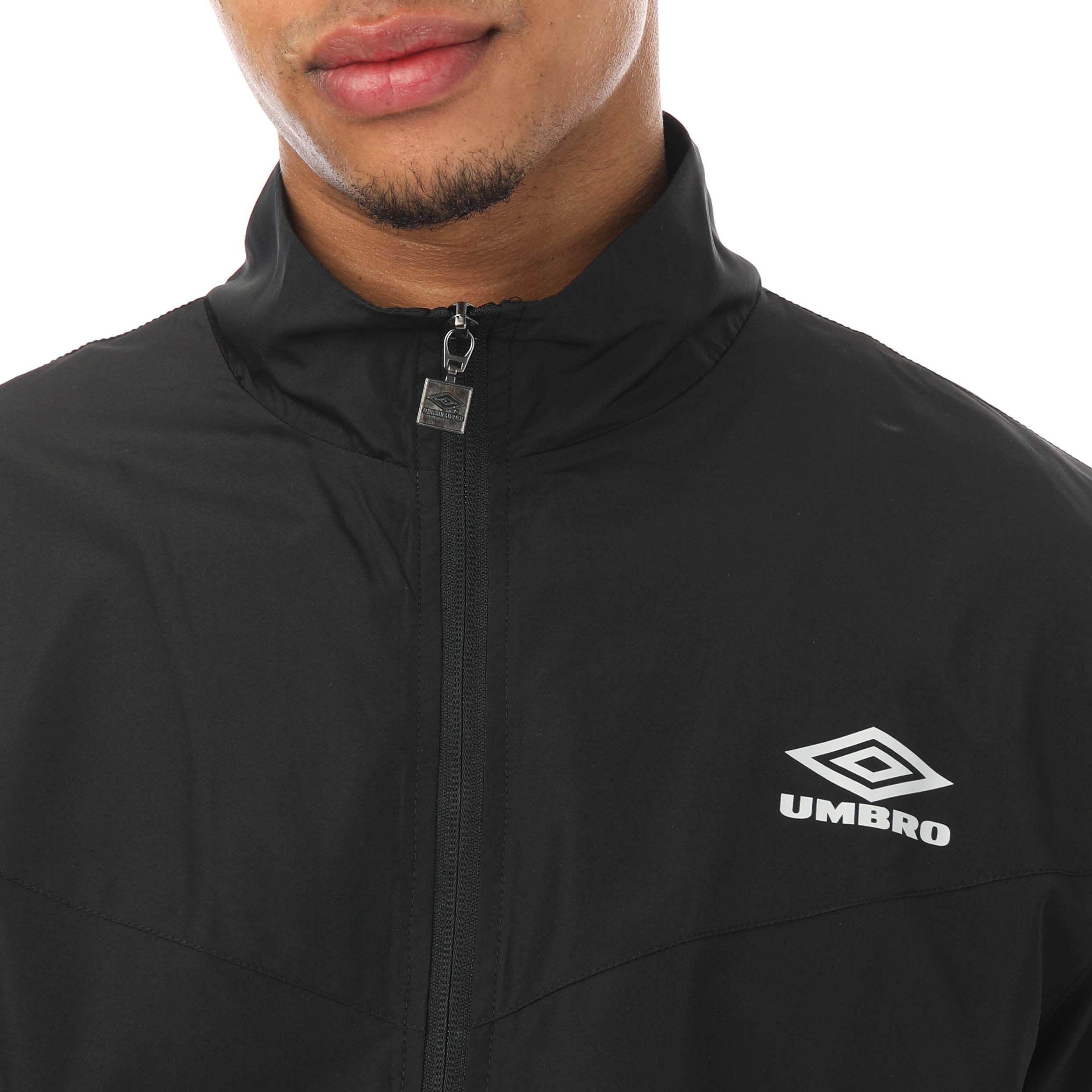 Men's Umbro Diamond Woven Poly Tracksuits in Black